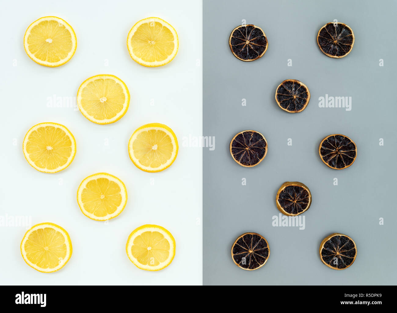 Dried lemon on white hi-res stock photography and images - Alamy
