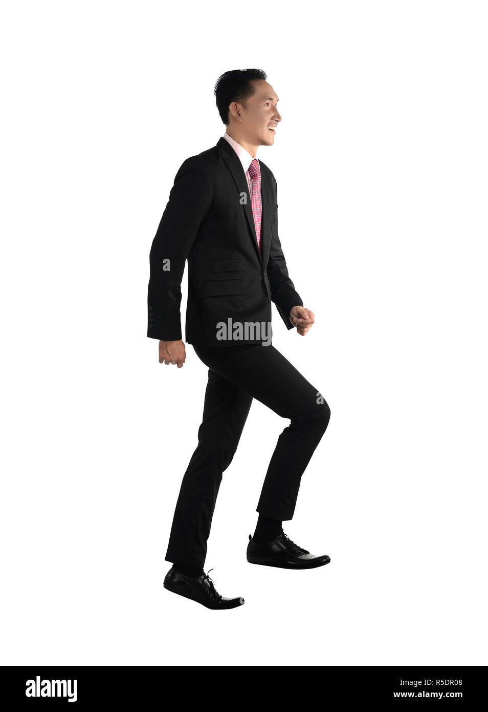 Business Man Step Up Stock Photo - Alamy