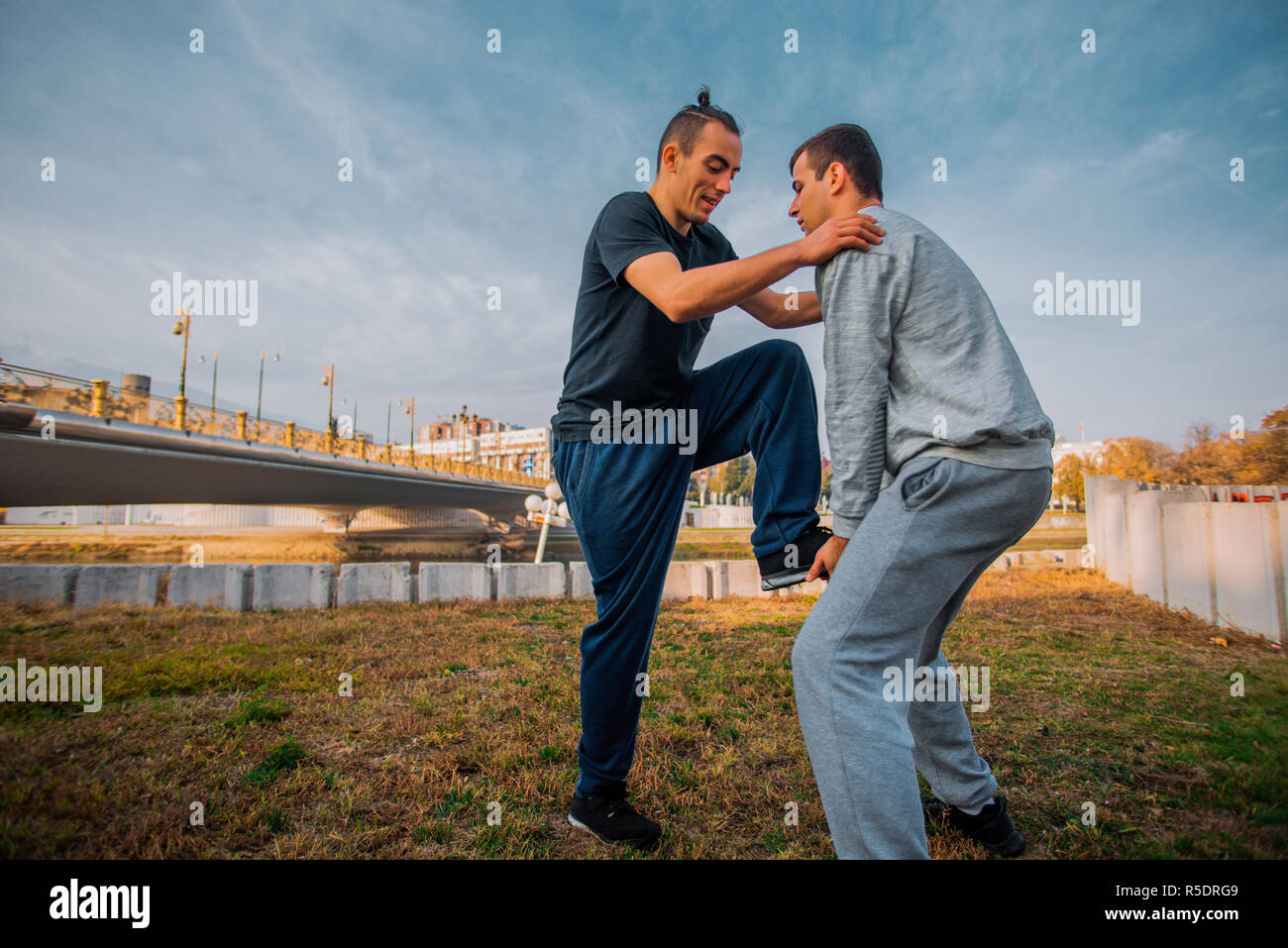 Freestyle parkour team hi-res stock photography and images - Alamy