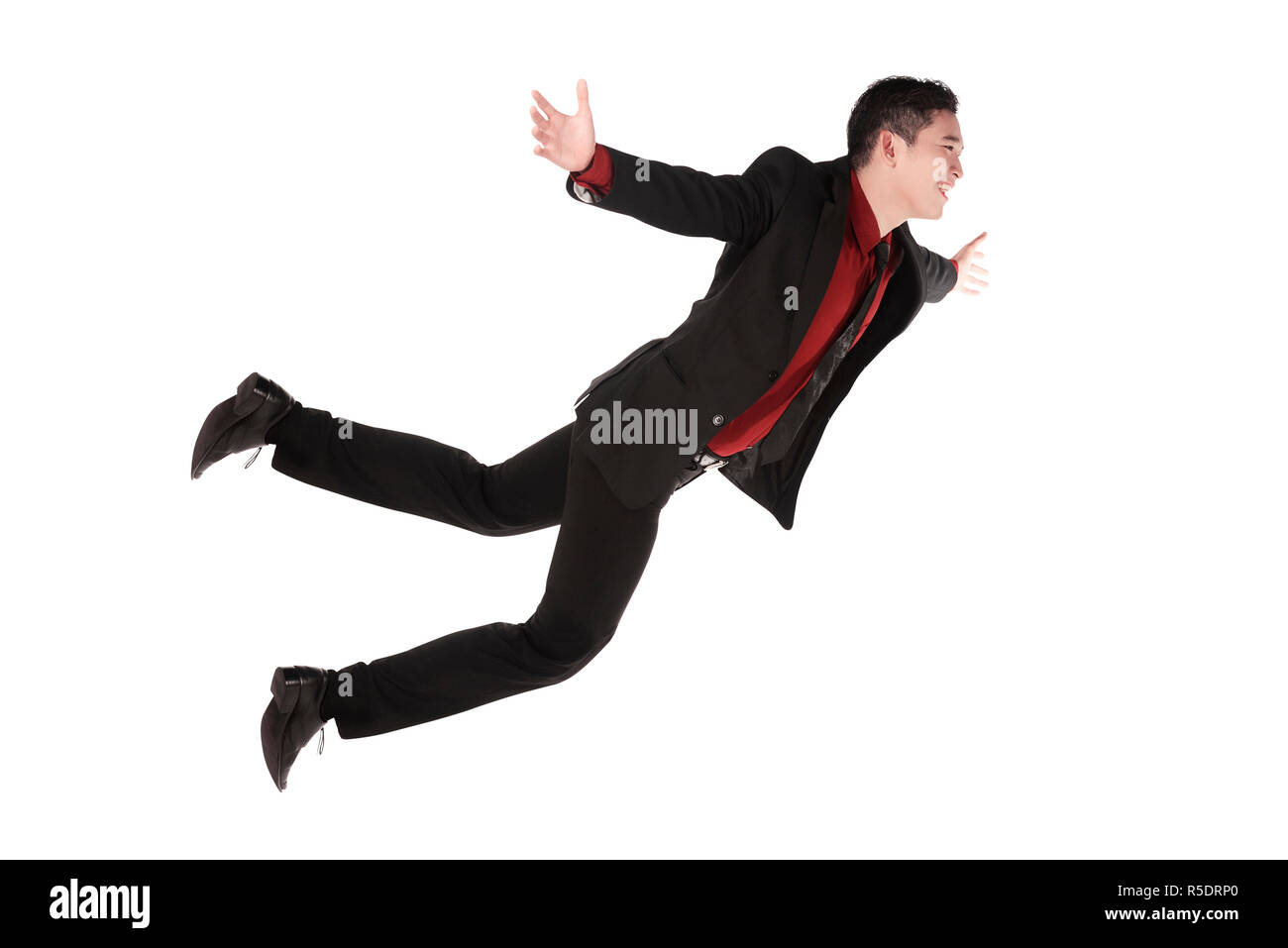 Falling and screaming business man in formal wear Stock Photo - Alamy