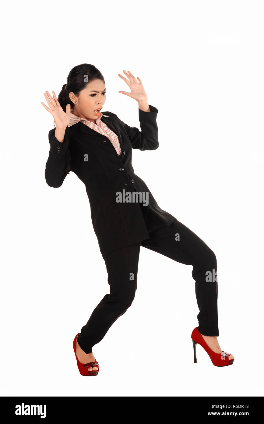 Anxious upset depressed woman Cut Out Stock Images & Pictures - Alamy