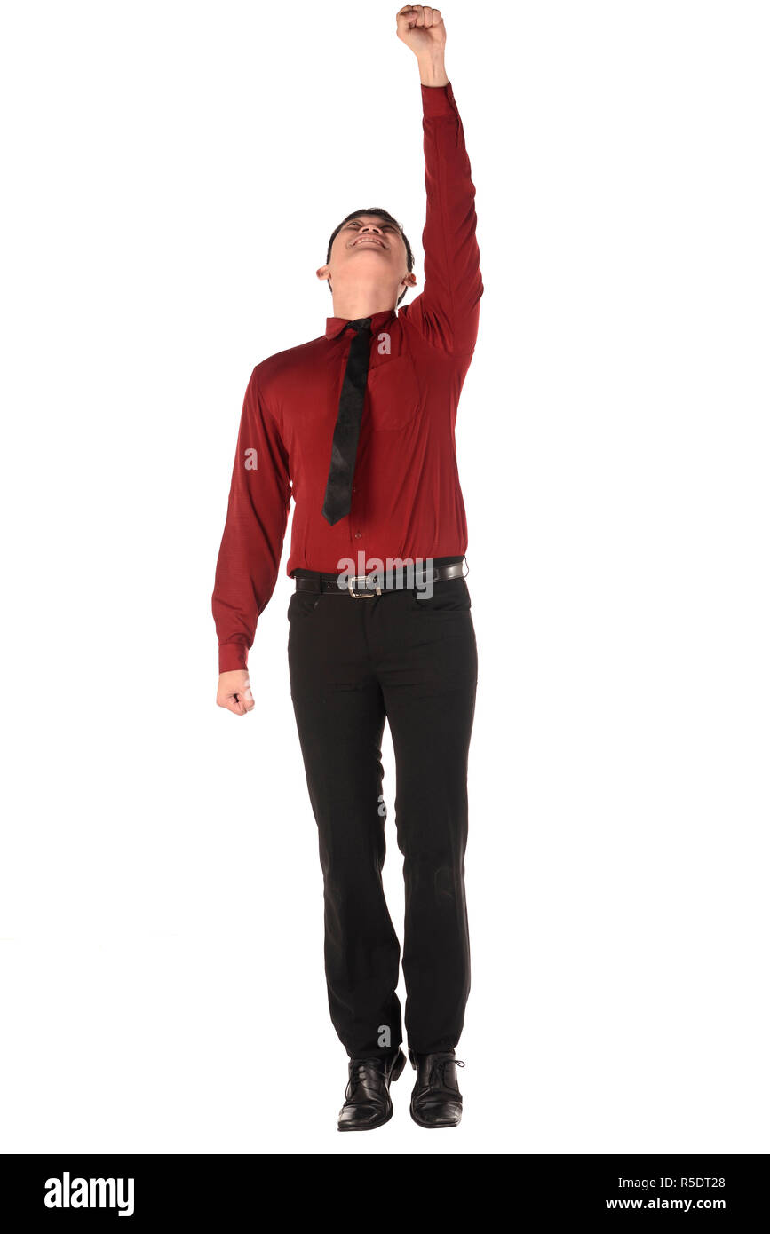 Asian Business Man Flying Stock Photo - Alamy