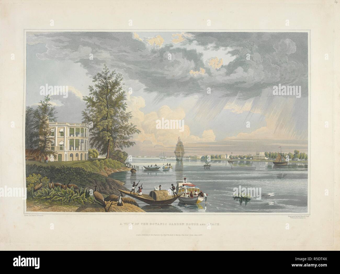 A View of the Botanic Garden House and Reach. One of two views of the ...