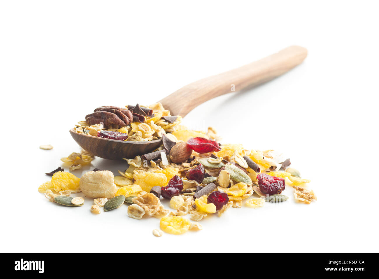 Tasty homemade muesli with nuts Stock Photo - Alamy