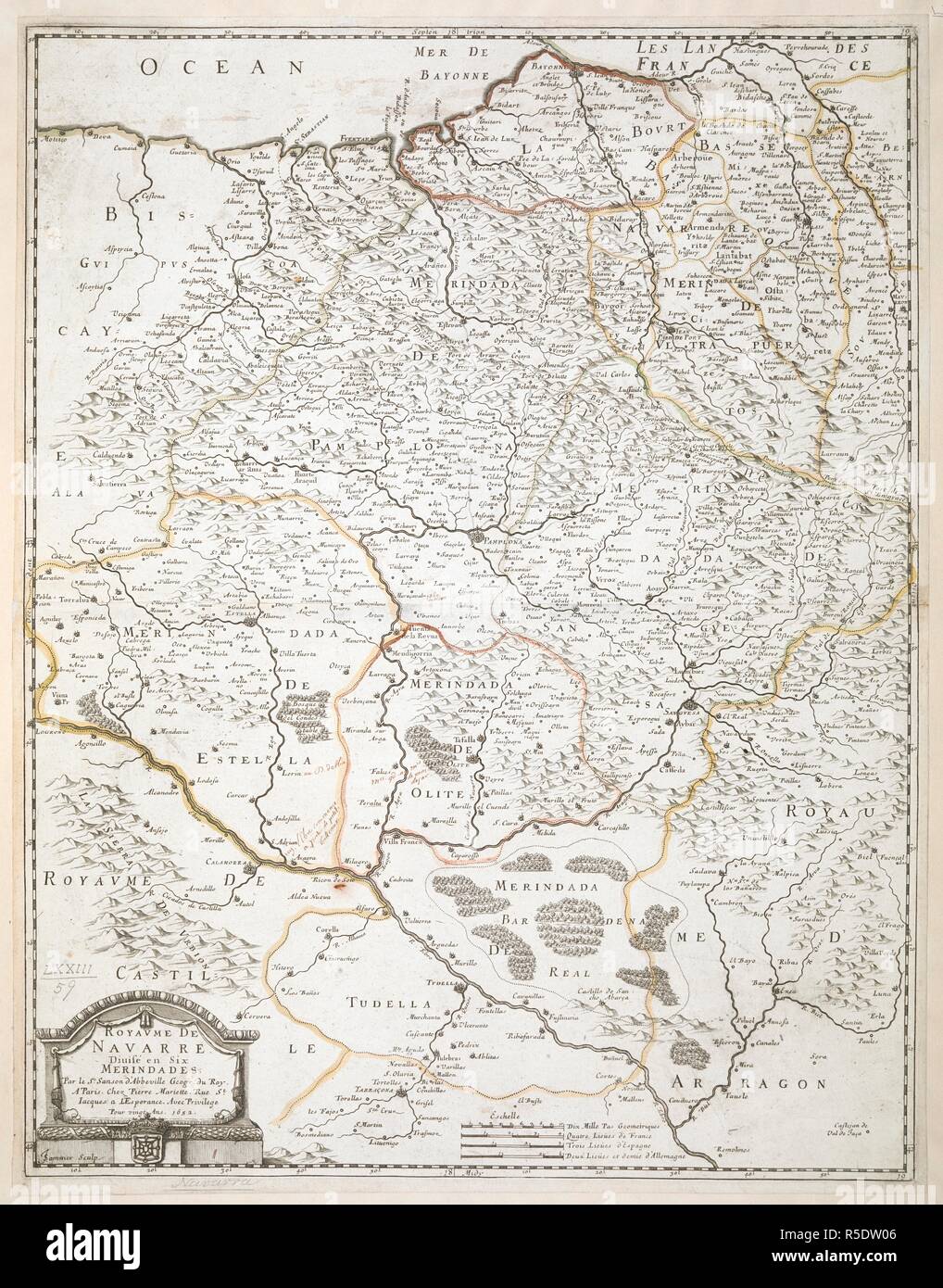 Map of navarre hi-res stock photography and images - Alamy