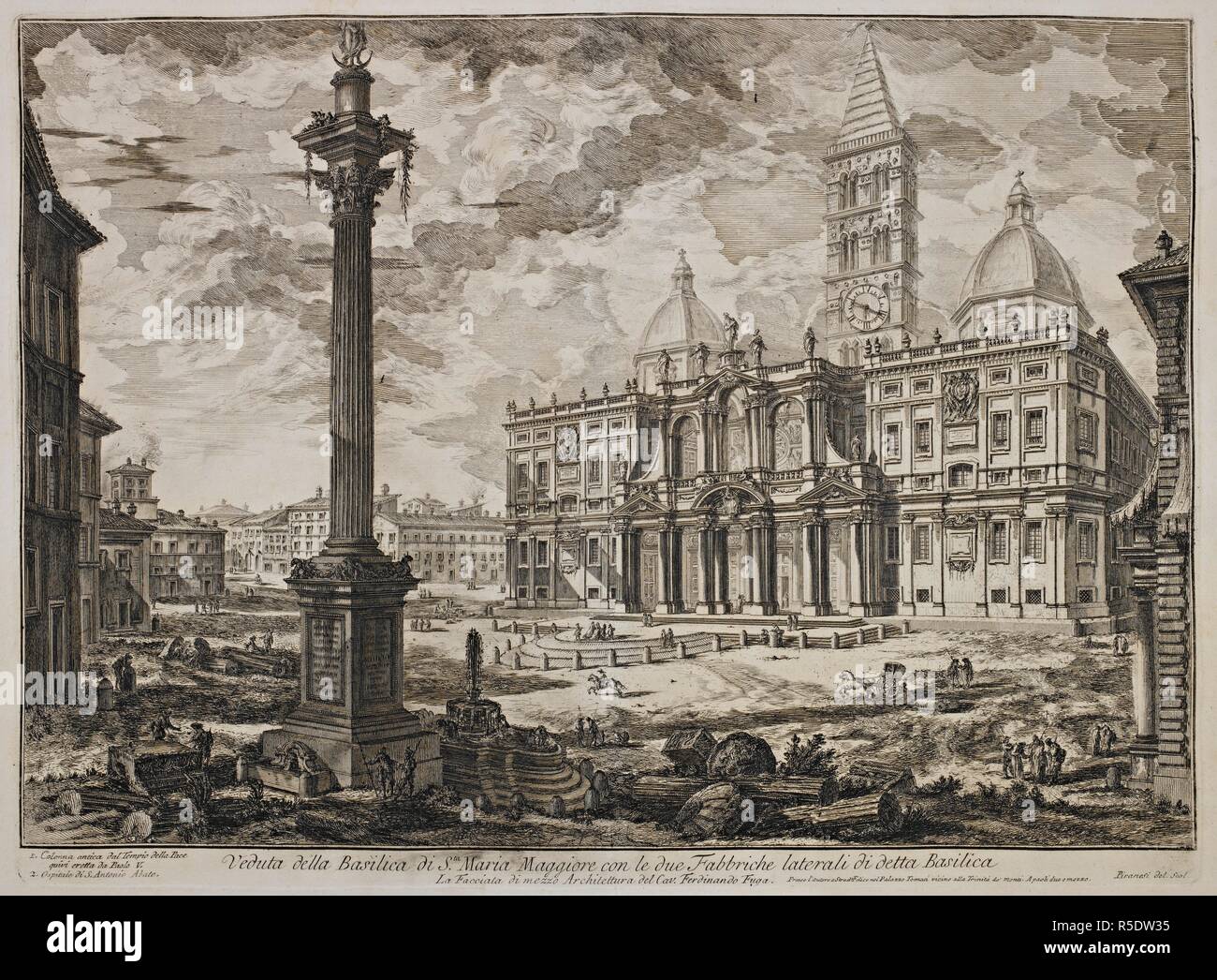 Architecture in Rome, Italy. Vedute di Roma. Rome, 1762. Source: 1899.h ...