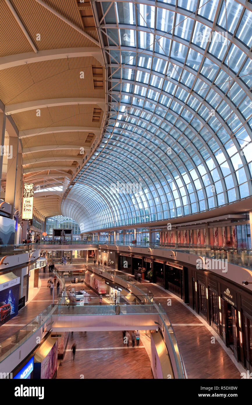 Singapore, Marina Bay Sands Shopping Mall Stock Photo - Alamy