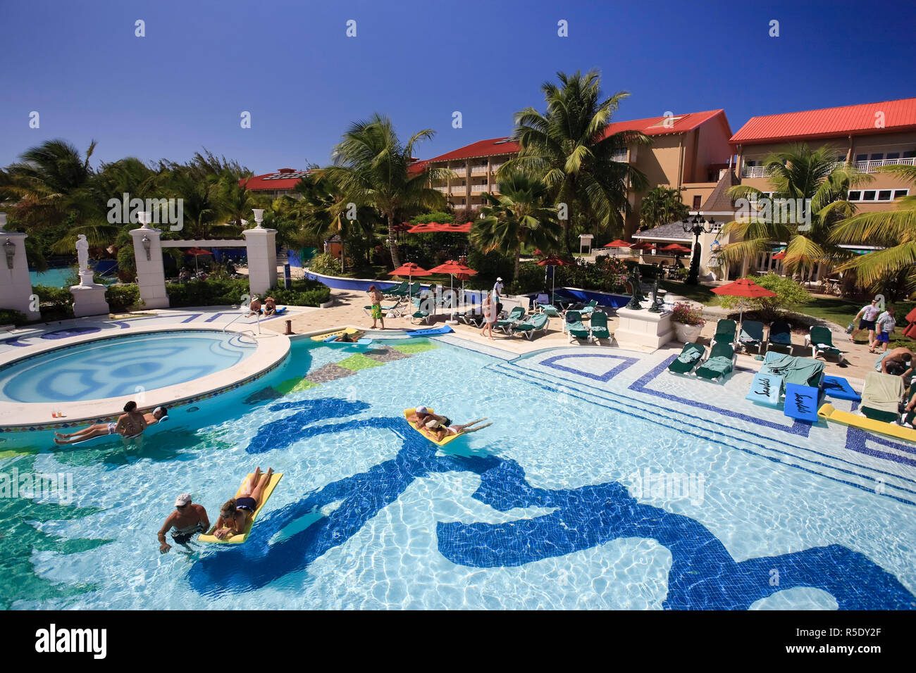 Caribbean, St Lucia, Rodney Bay, Sandals Beach Resort Stock Photo - Alamy