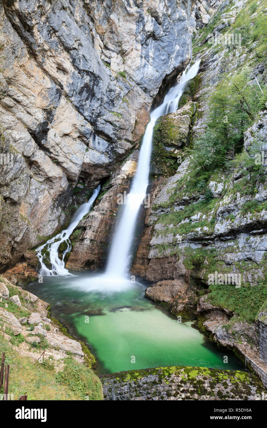 Slovenia, Triglav National Park, Slavica Fall (Slap Slavica Stock Photo ...