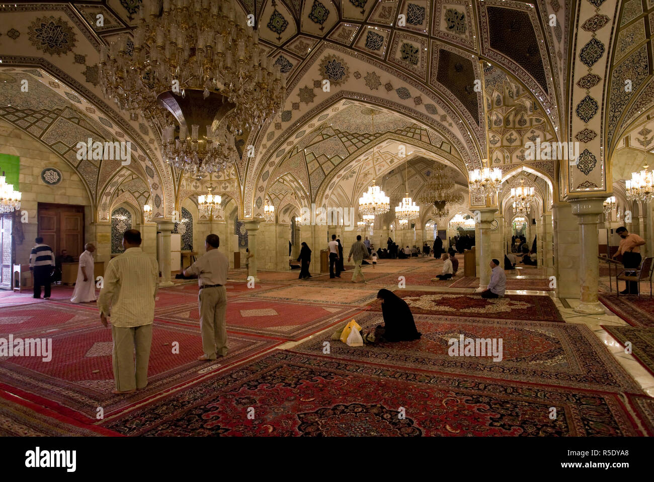 Syria, Damascus, Old, Town, Sayyida Ruqayya Mosque, Prayer Hall and ...