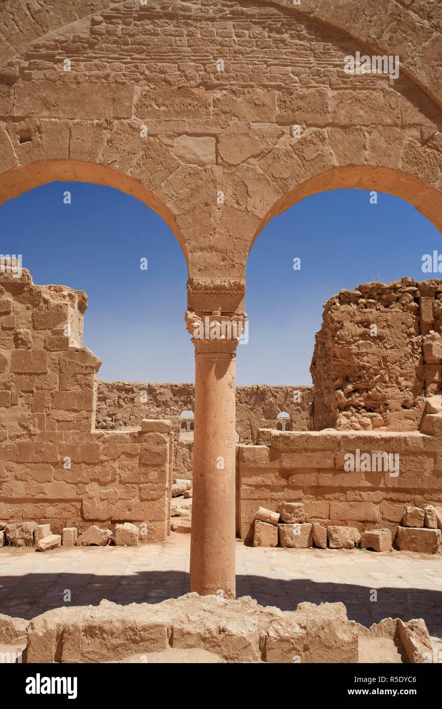 Syria, Central Desert, ruins of ancient Rasafa Walled City (3rd Century ...