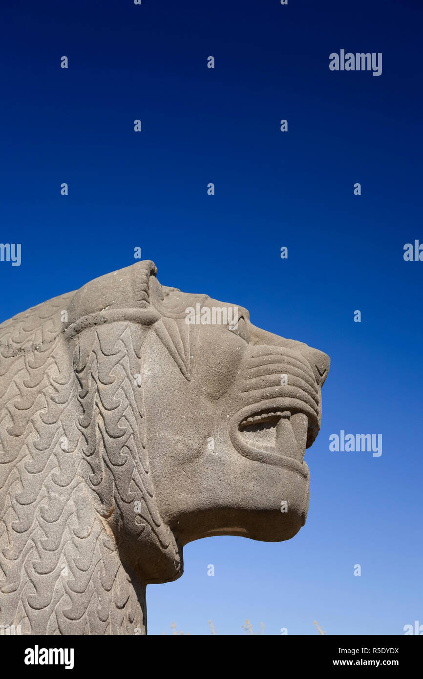 Syria, Aleppo, The 8th BC Century Hittite temple of Ain Dara, Lion ...