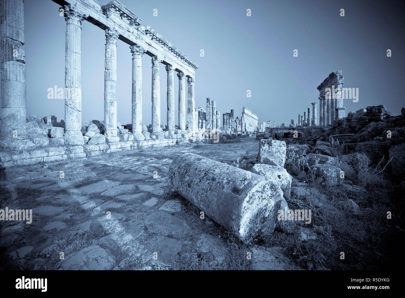 Syria, Apamea (Afamia) Archaeological Site (founded 3rd Century BC ...