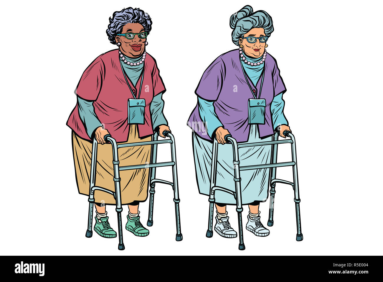 African old lady Cut Out Stock Images & Pictures - Alamy