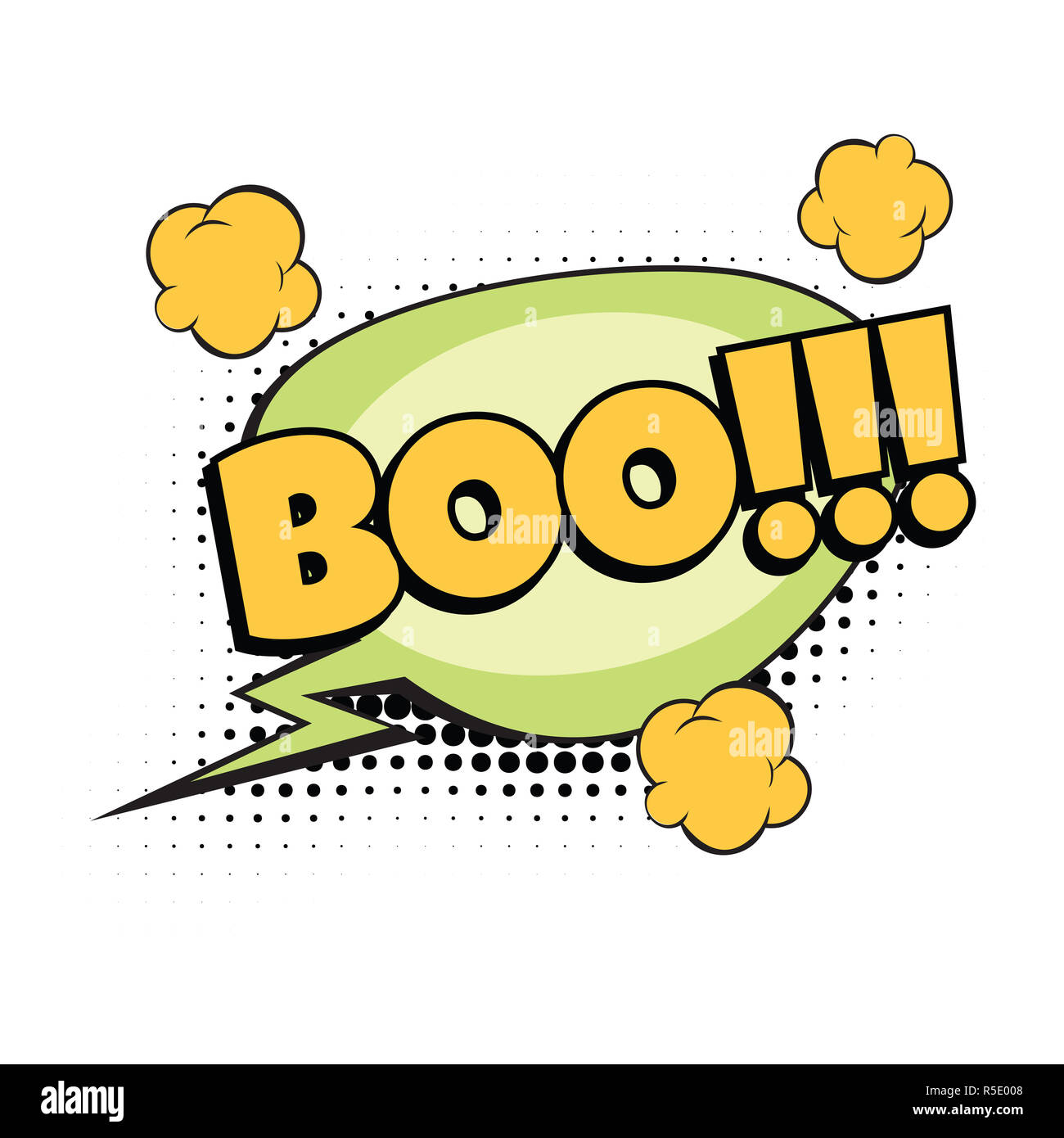boo comic word Stock Photo - Alamy