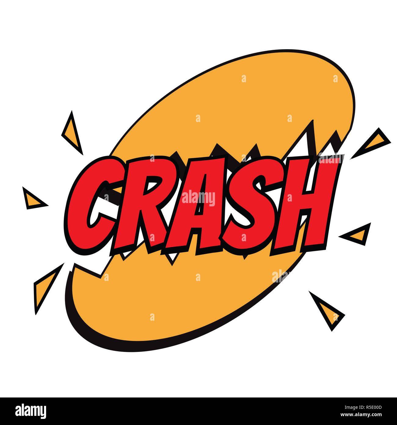 crash comic word Stock Photo - Alamy