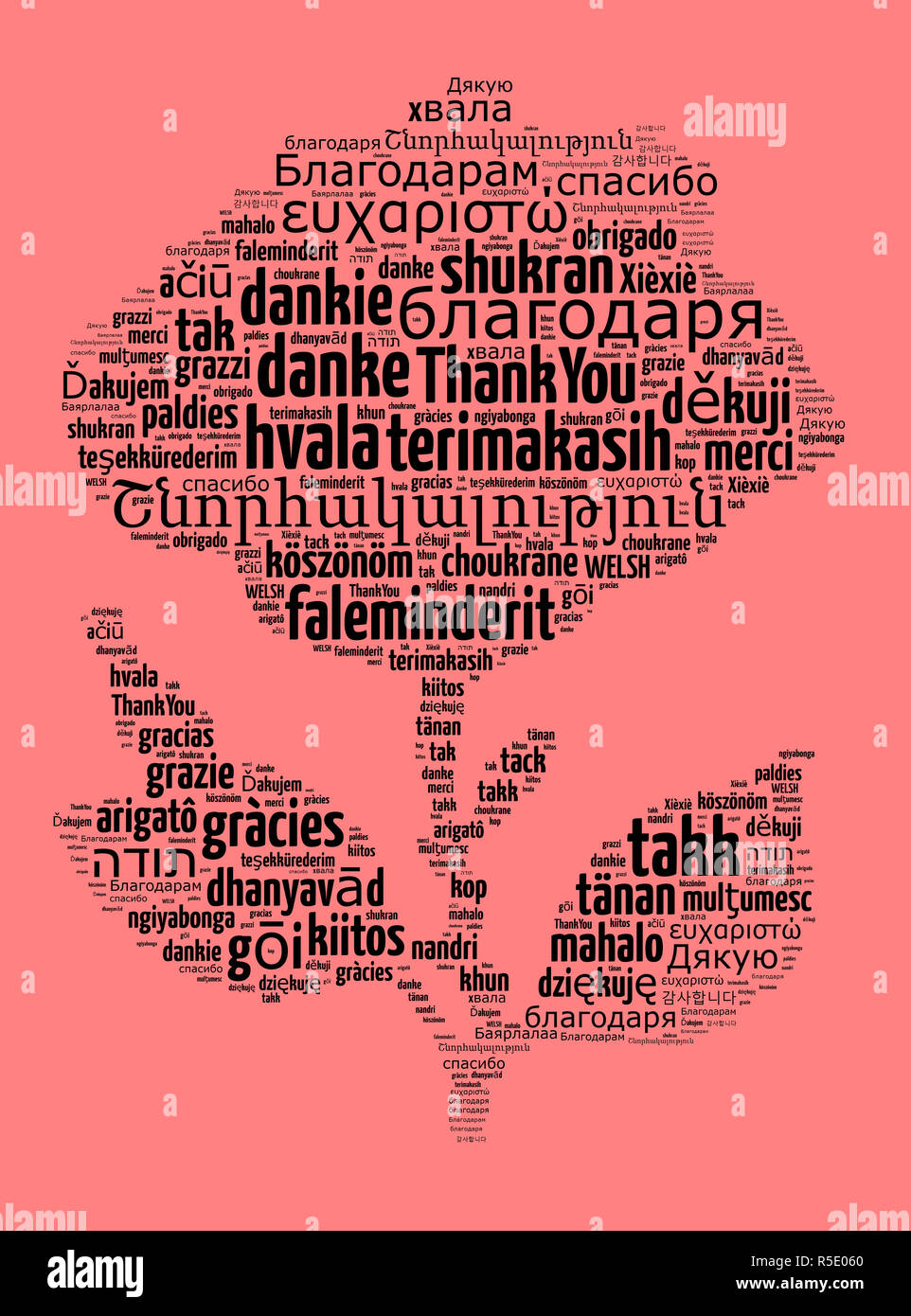 Thank you in different languages Stock Photo - Alamy