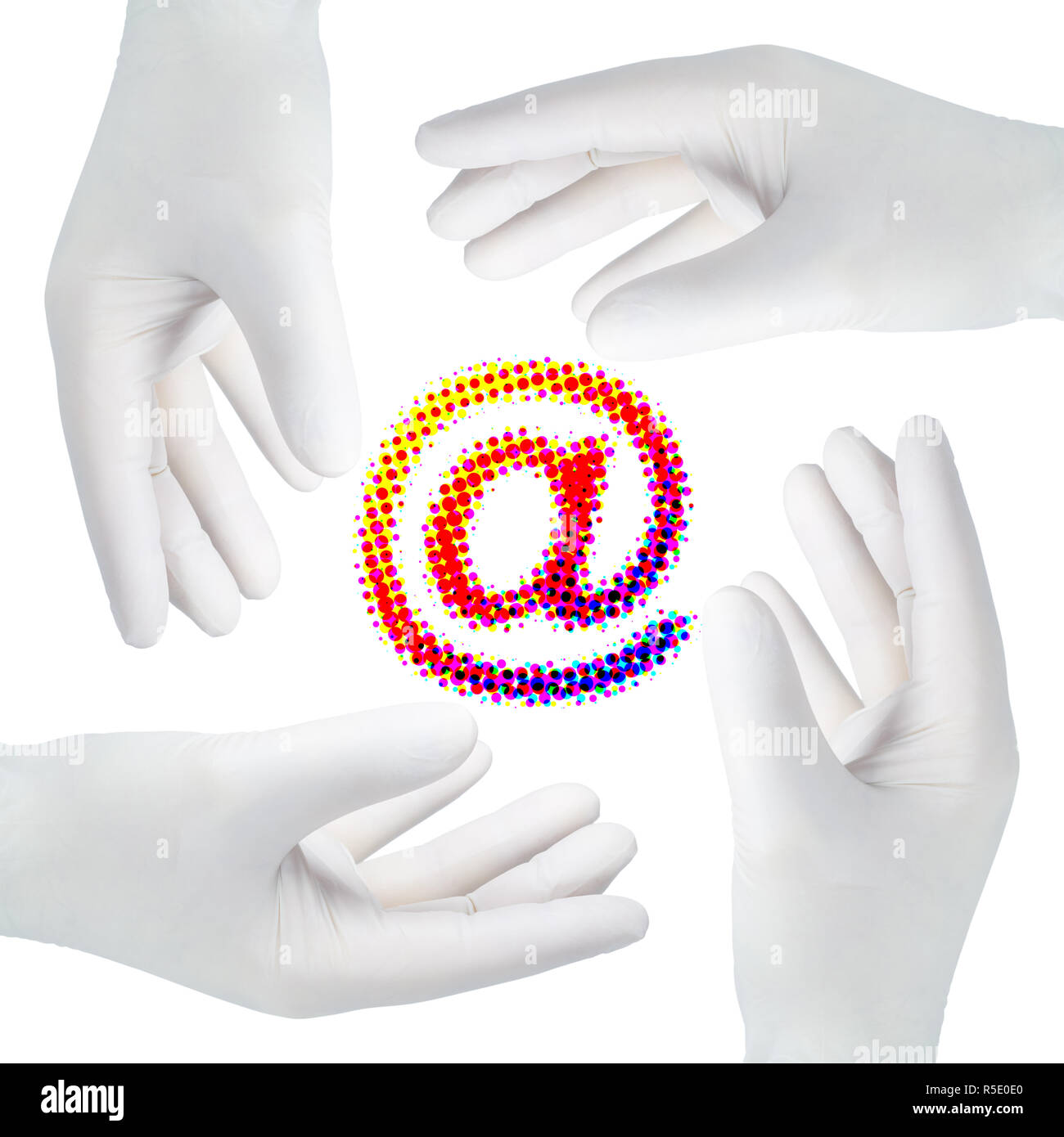 Hand printed sign Cut Out Stock Images & Pictures - Alamy