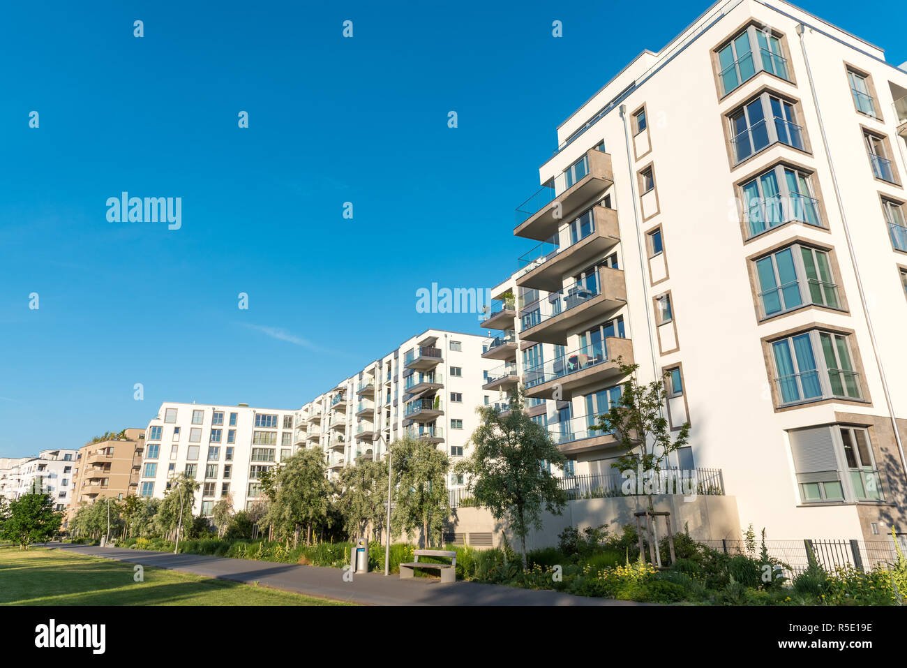 modern residential building area seen in berlin,germany Stock Photo - Alamy