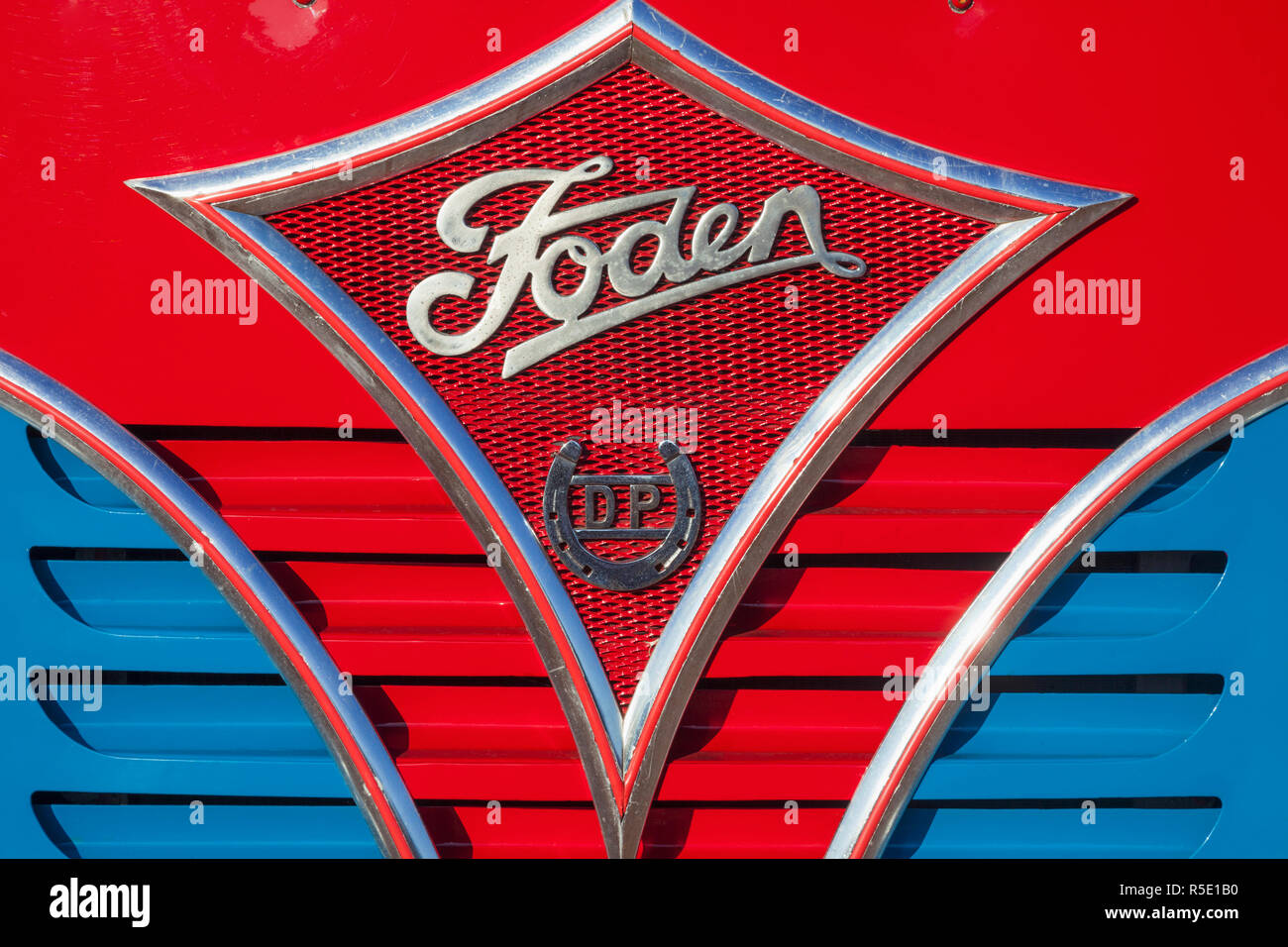 England, Dorset, Blanford, The Great Dorset Steam Fair, Engine Grill of ...