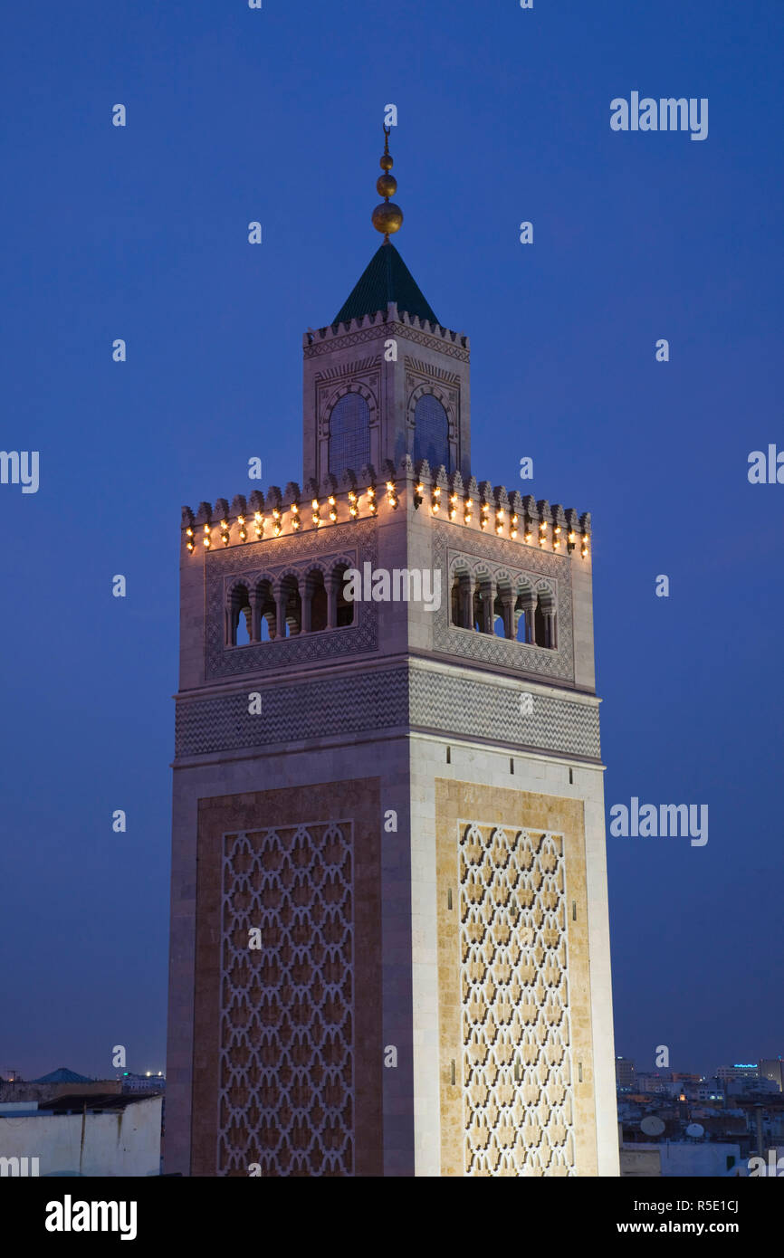 Tunisia, Tunis, Medina, Zaytouna-Great Mosque Stock Photo - Alamy