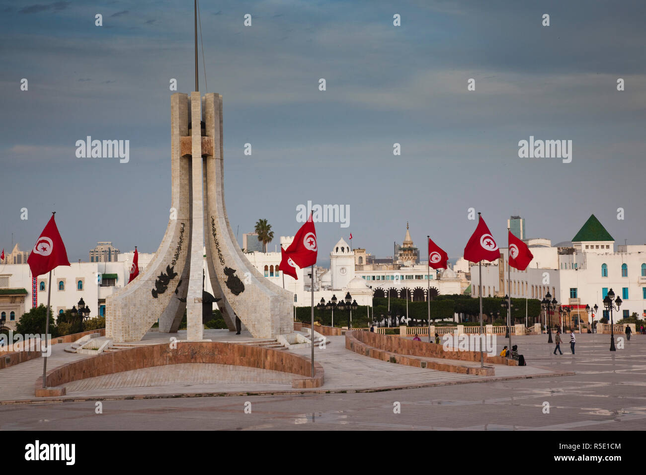 Tunisia, Tunis, Medina, Place de la Kasbah buildings and monument Stock ...