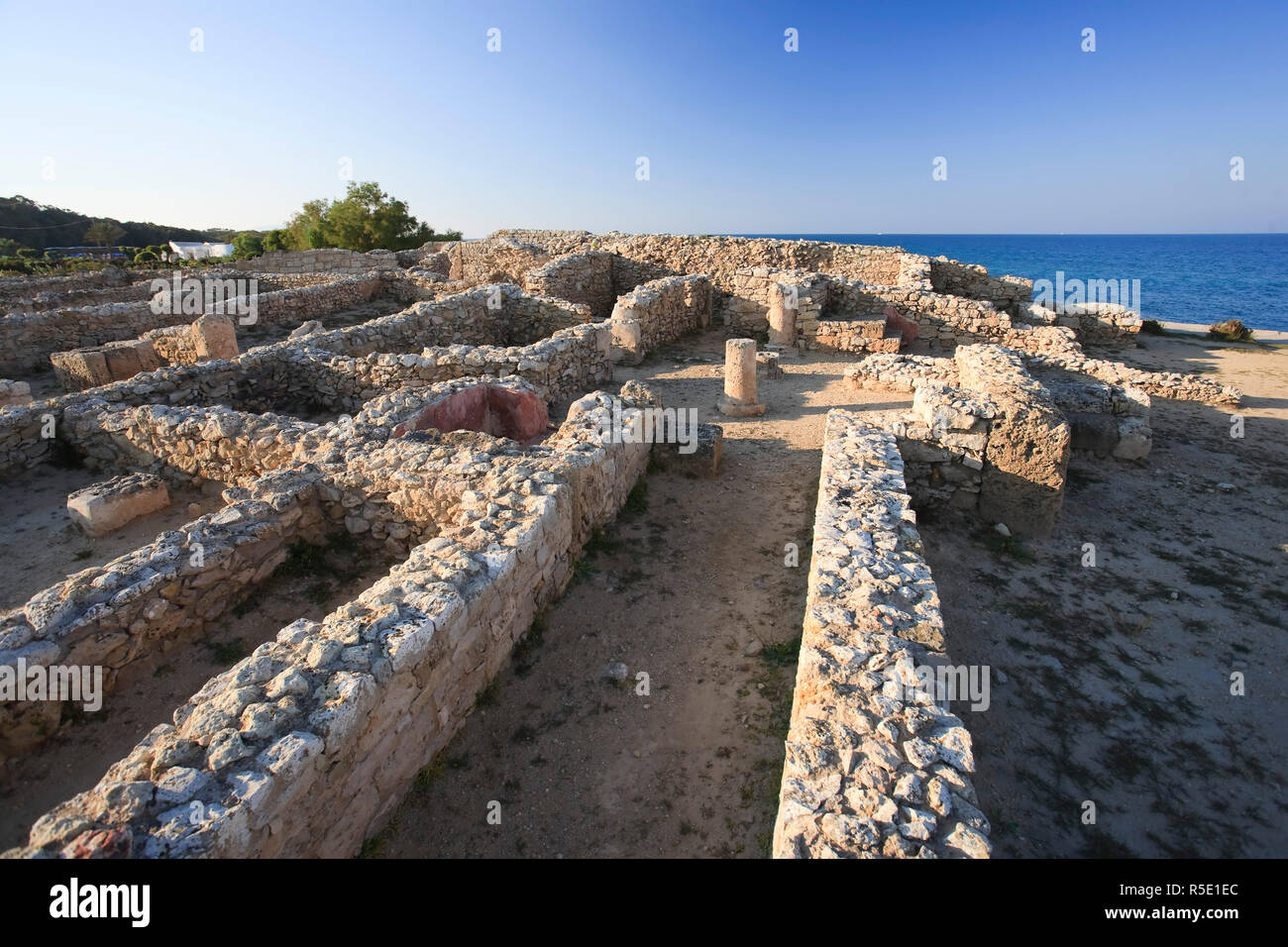 Africa, Tunisia, Ruins of the Punic city of Kerkouane (500 BC circa ...