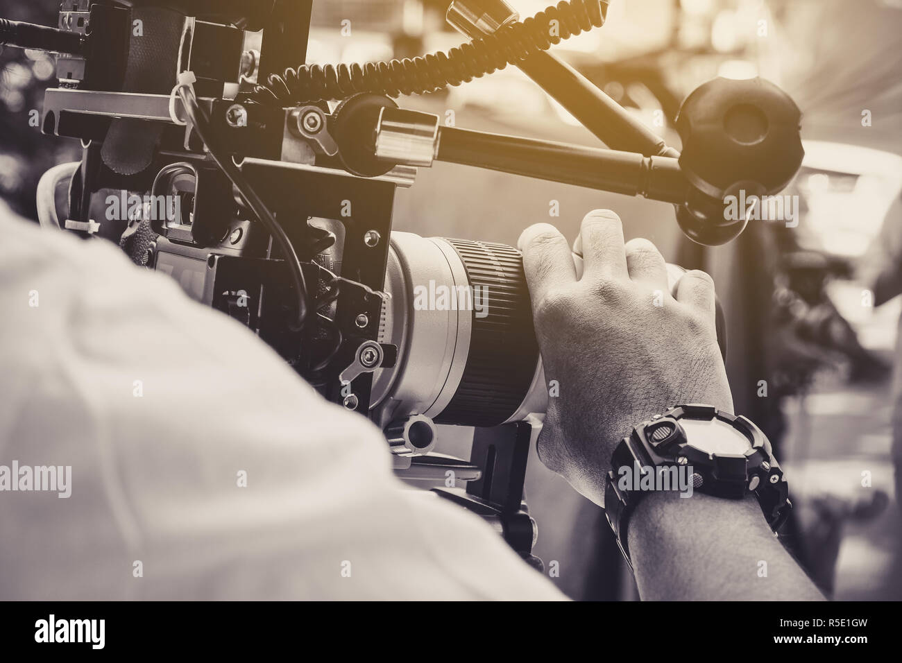 Behind the scenes background Stock Photo - Alamy