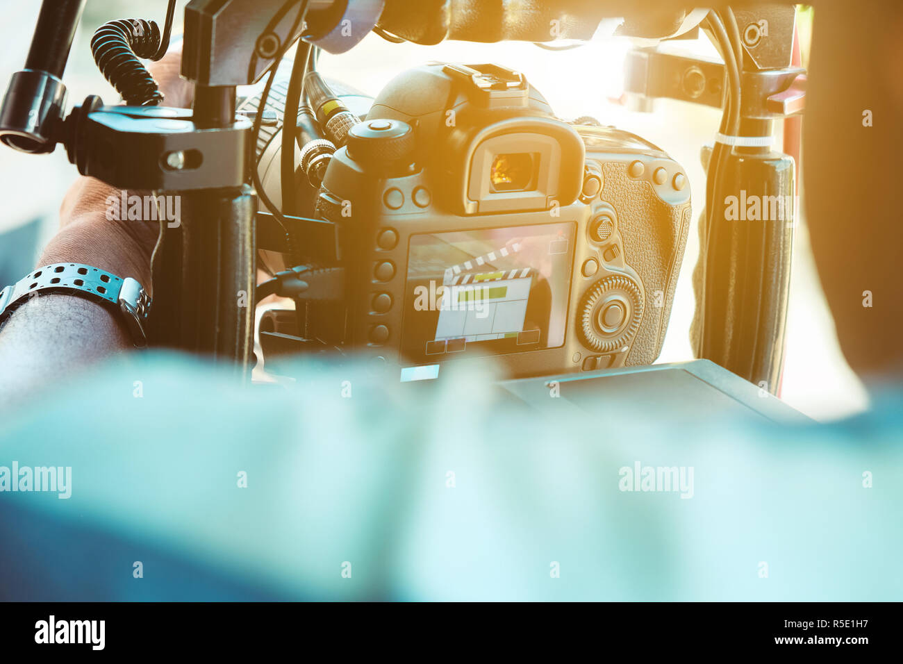 Behind the scenes background Stock Photo - Alamy