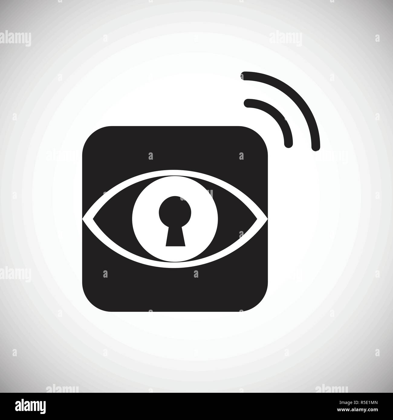 Smart home control icon on white background for graphic and web design ...