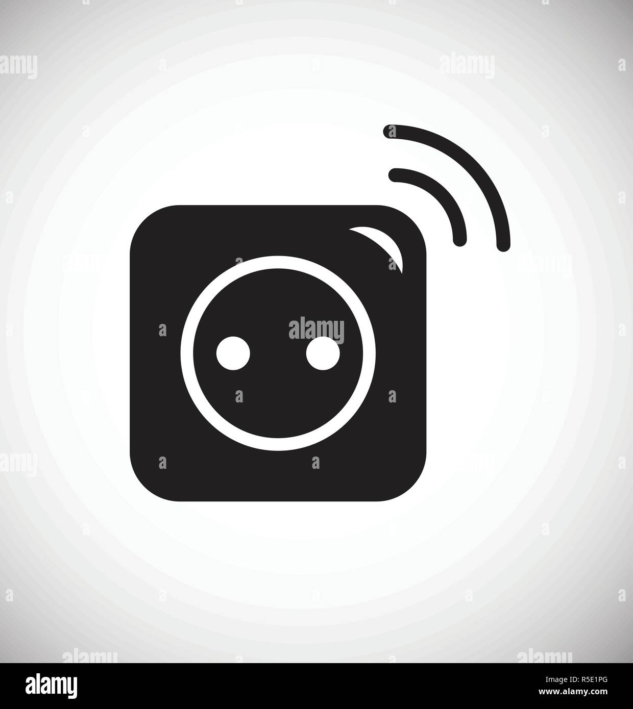 Smart socket icon on white background for graphic and web design ...