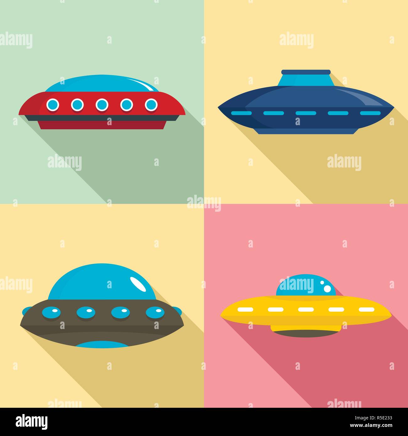 Ufo game of light illustration hi-res stock photography and images - Alamy