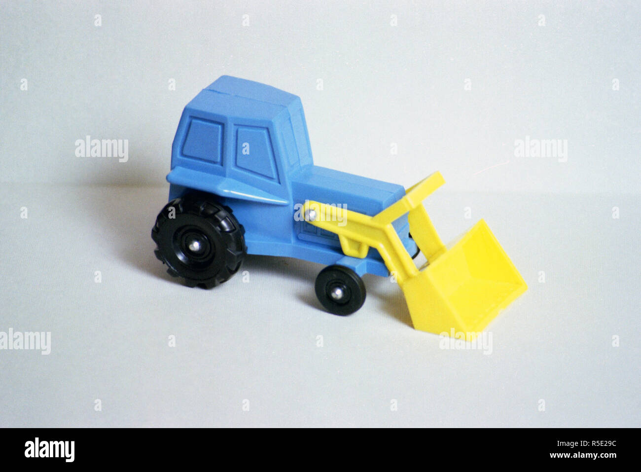 The blue plastic digger. A Christmas present from visiting Santa in the ...
