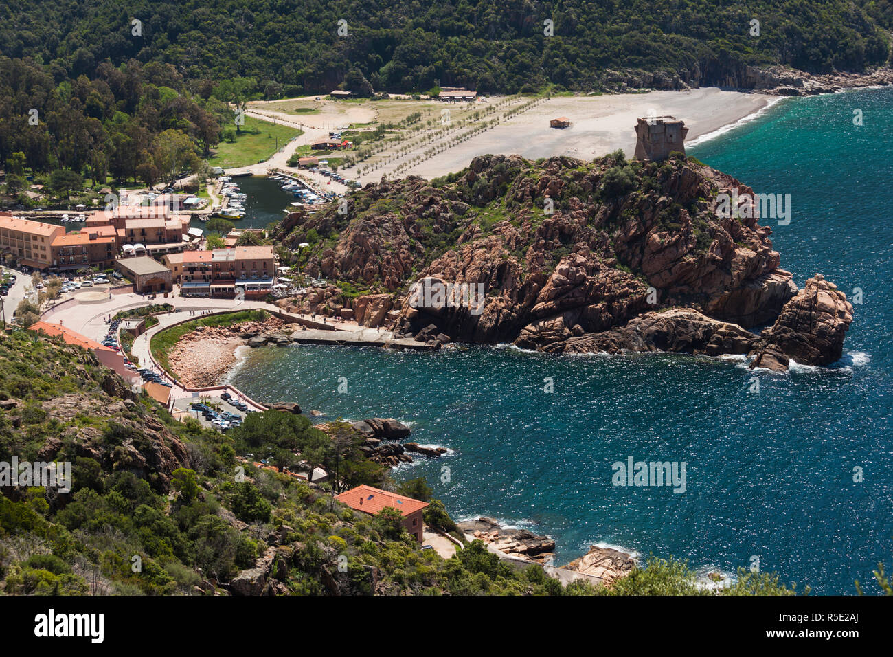 France, Corsica, Corse-du-Sud Department, Calanche Region, Porto ...