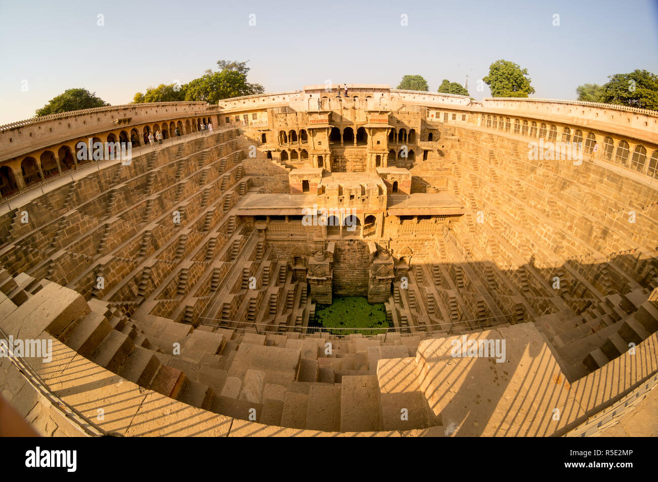 Most abstract architecture of stairs at abhaneri baori stepwell in ...