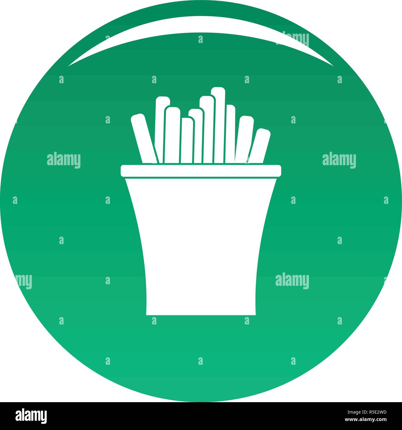 French fries icon. Simple illustration of french fries vector icon for ...
