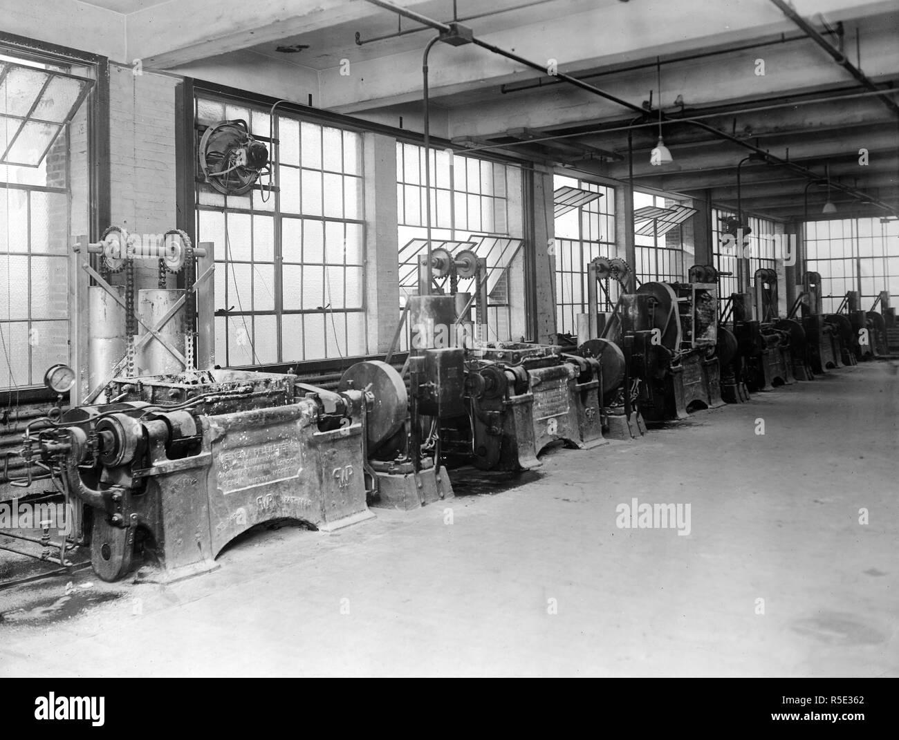 MANUFACTURING CHEWING GUM. Battery of six kneaders of the Am. Chicle Co ...