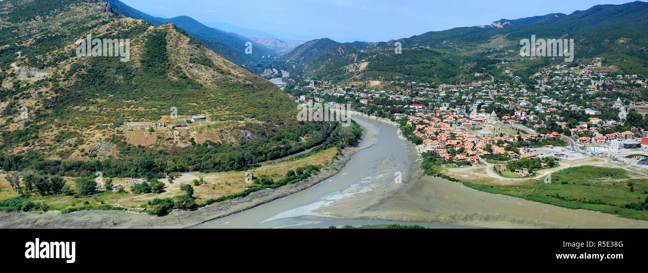 Confluence of the Mtkvari and Aragvi rivers, Mtskheta, Mtskheta ...