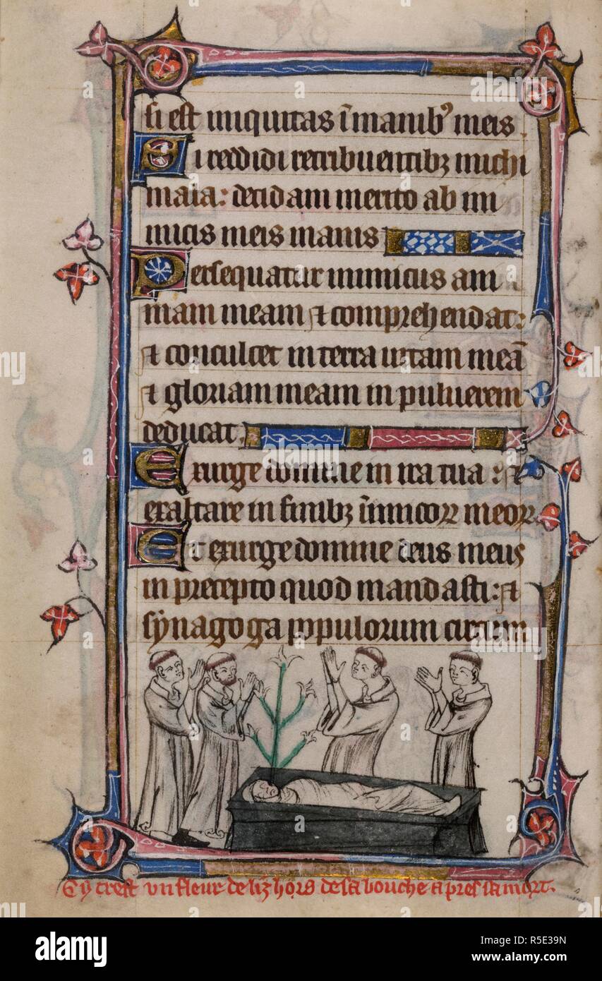 Monk reading manuscript hi-res stock photography and images - Alamy