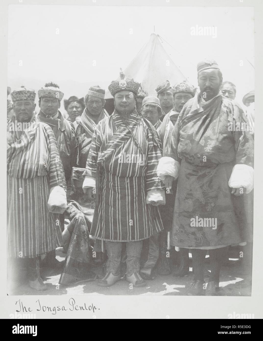 The Tongsa Penlop, [Lhasa]. Full-length standing portrait of Sir Ugyen ...