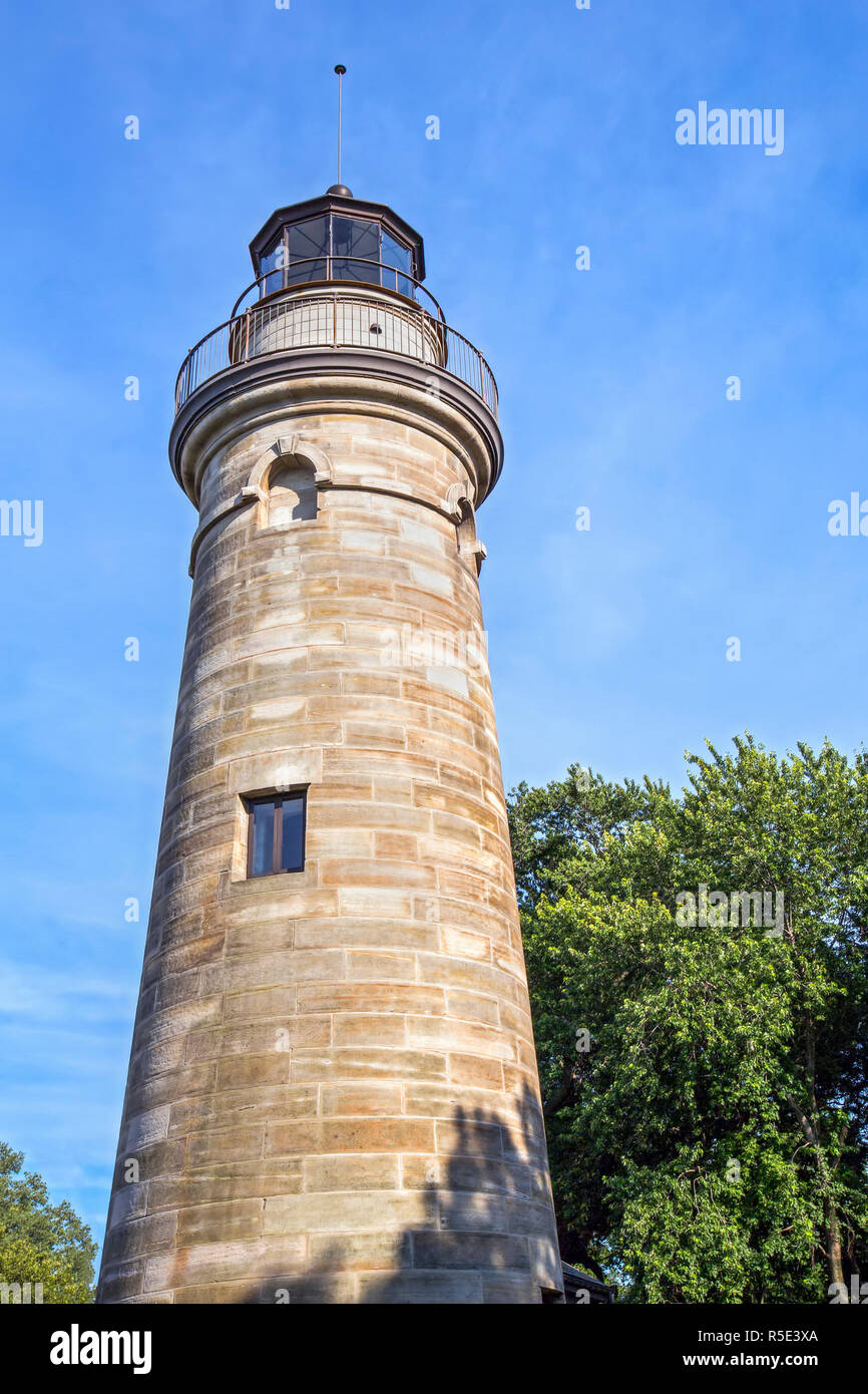 The Erie Land Light, also known as the Old Presque Isle Light, is a ...