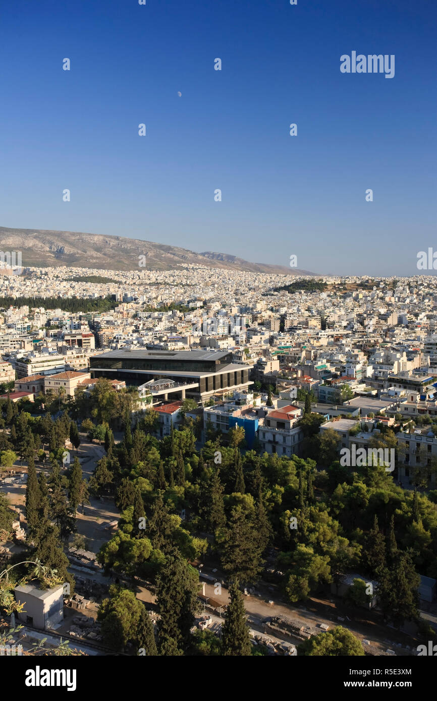 Greece, Attica, Athens, The Acropolis, the New Acropolis Museum at the ...