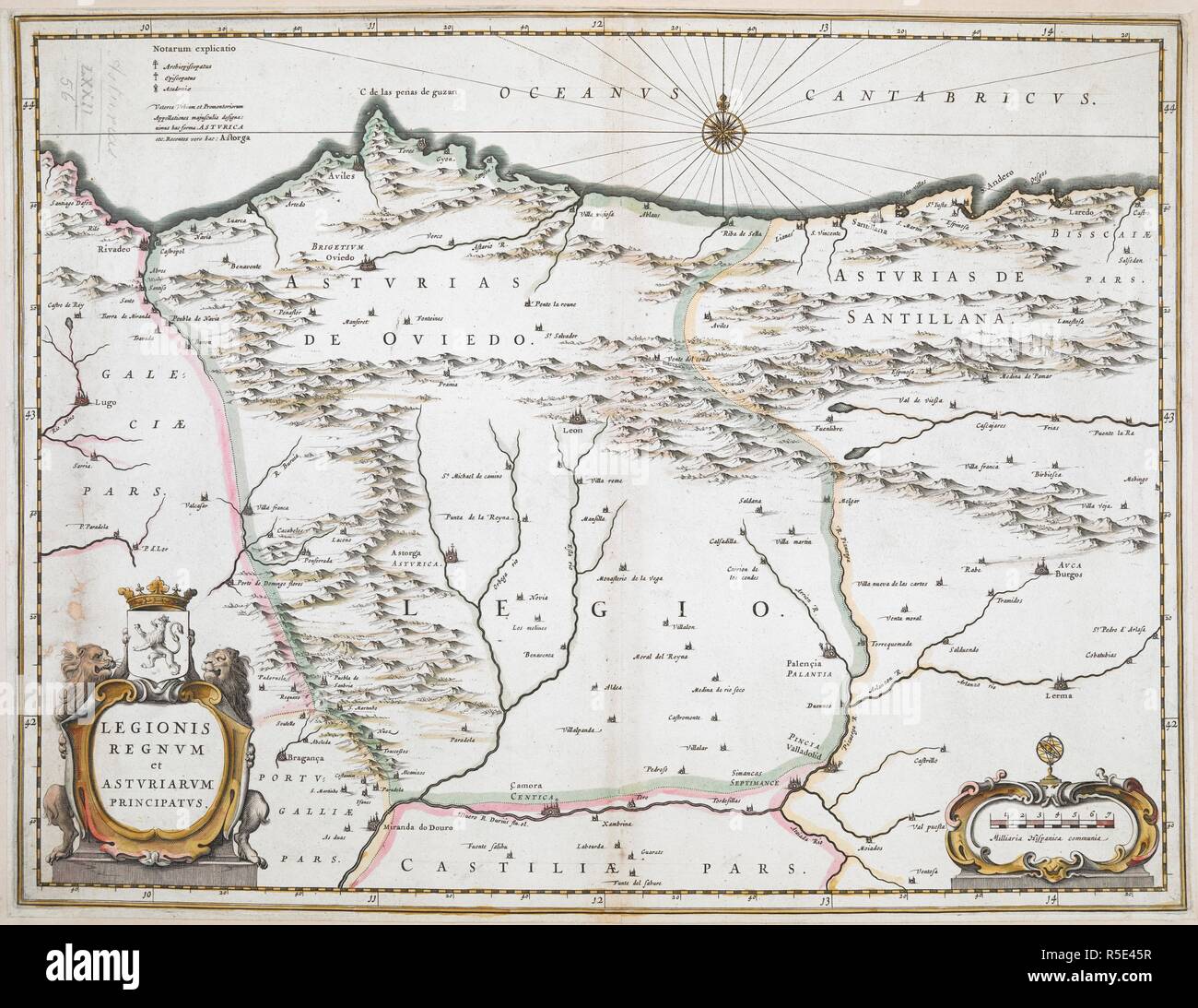 A map of the Kingdom of Leon and the Principality of Asturias ...