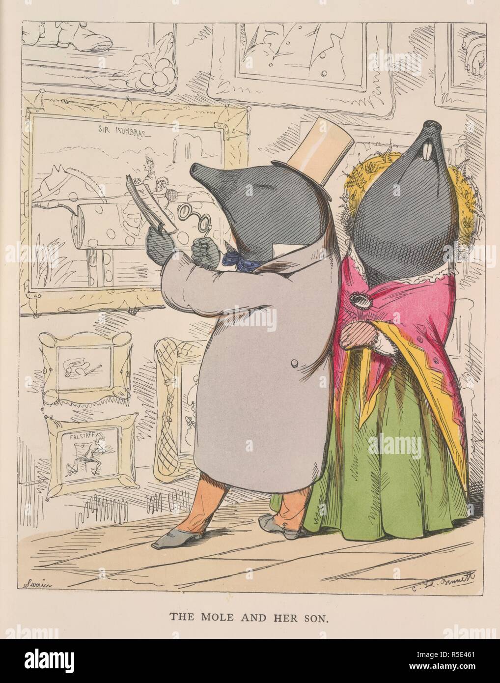 The mole and her son. The Fables of Ã†sop and others. Translated into ...