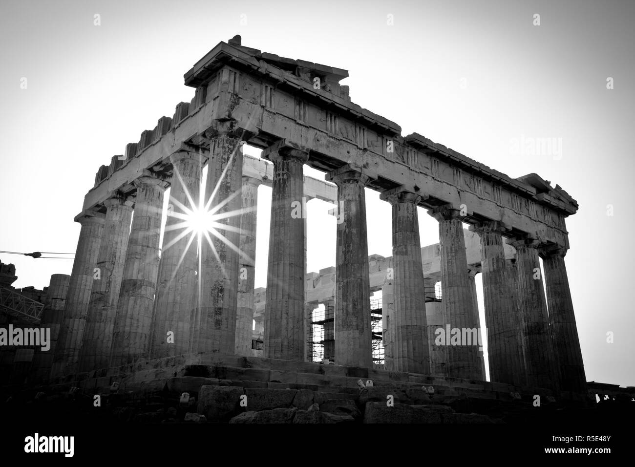 Acropolis greece athens city Black and White Stock Photos & Images - Alamy