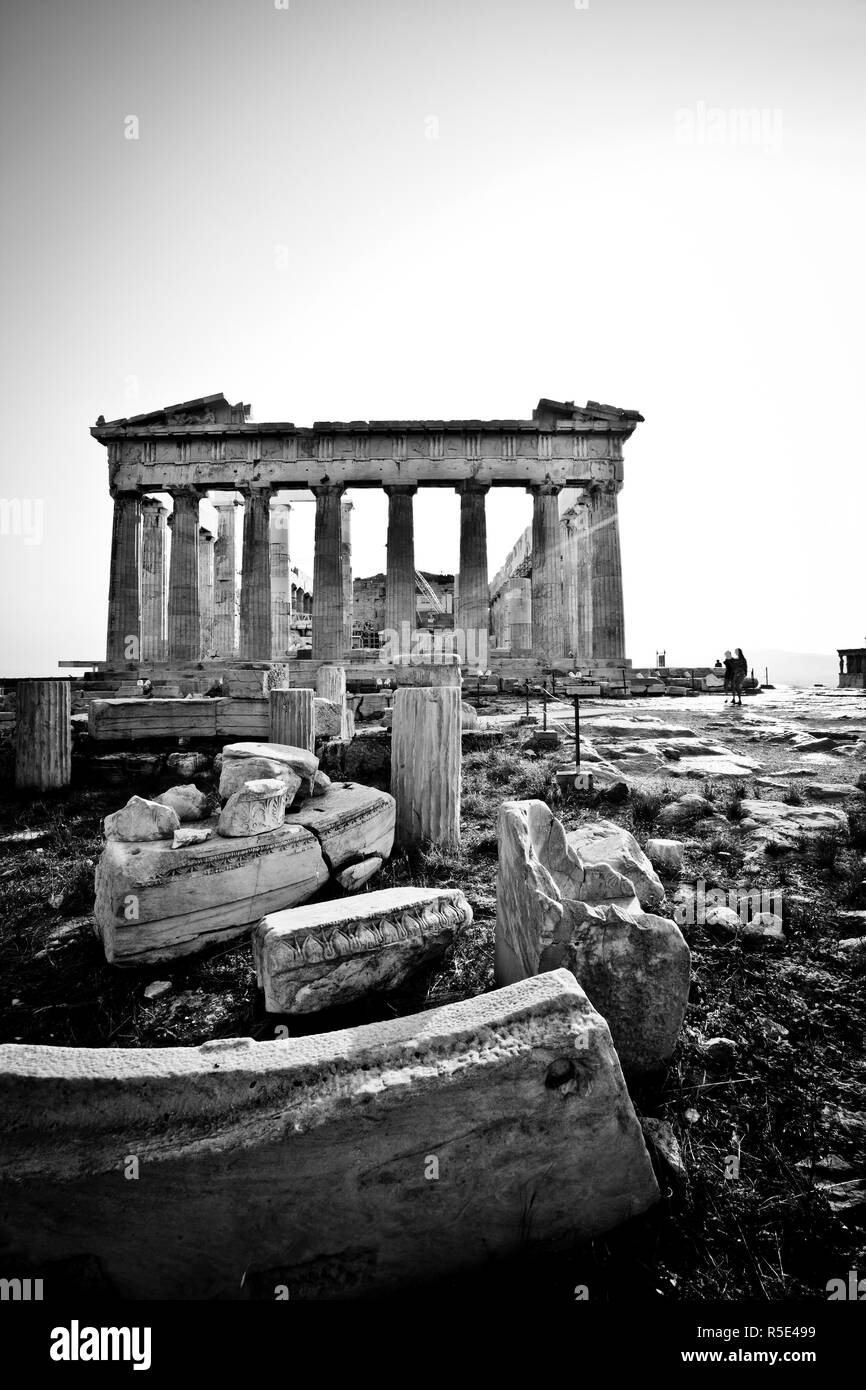 Acropolis greece athens city Black and White Stock Photos & Images - Alamy