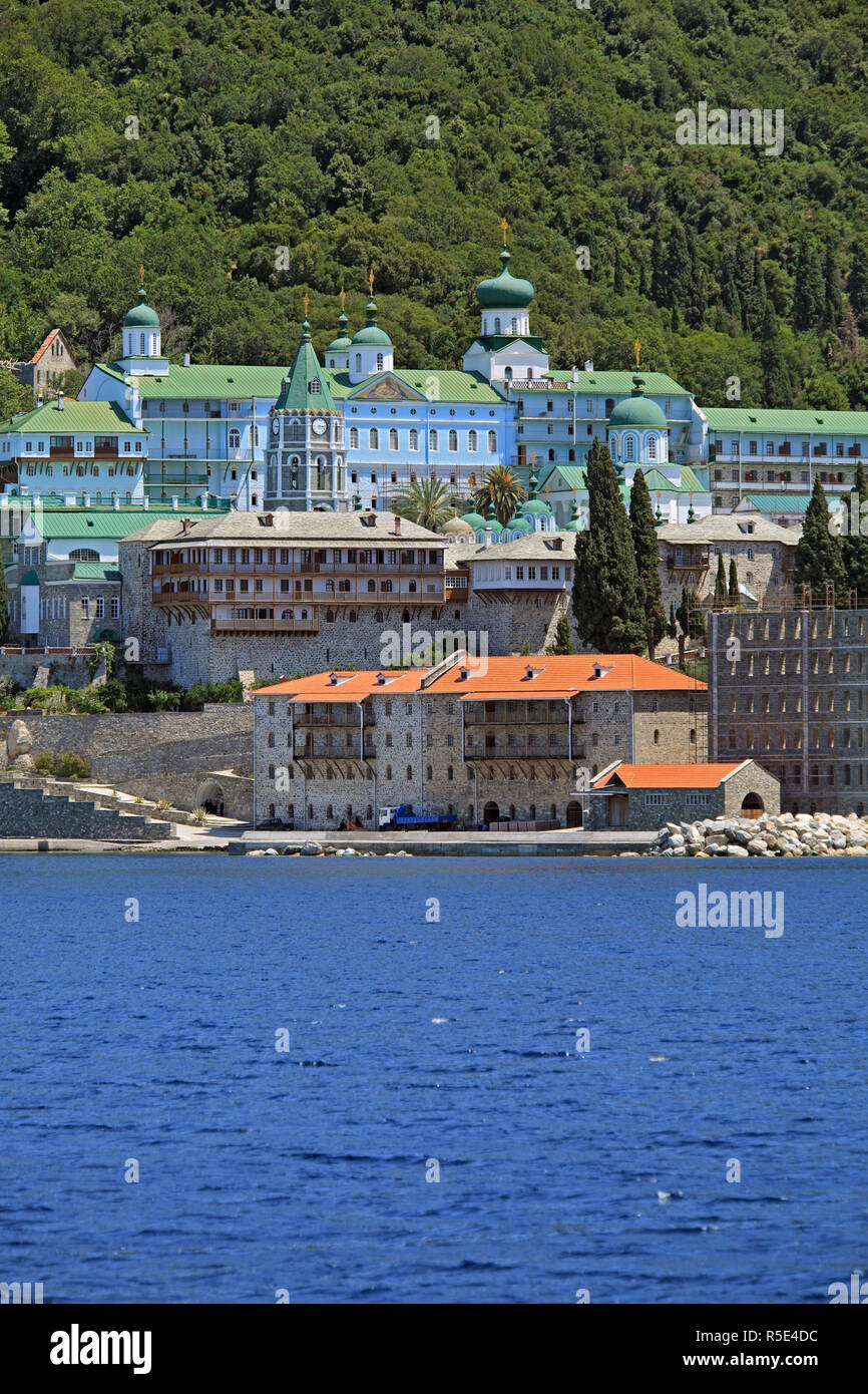Saint Panteleimon Monastery, Athos Peninsula, Mount Athos, Chalkidiki ...