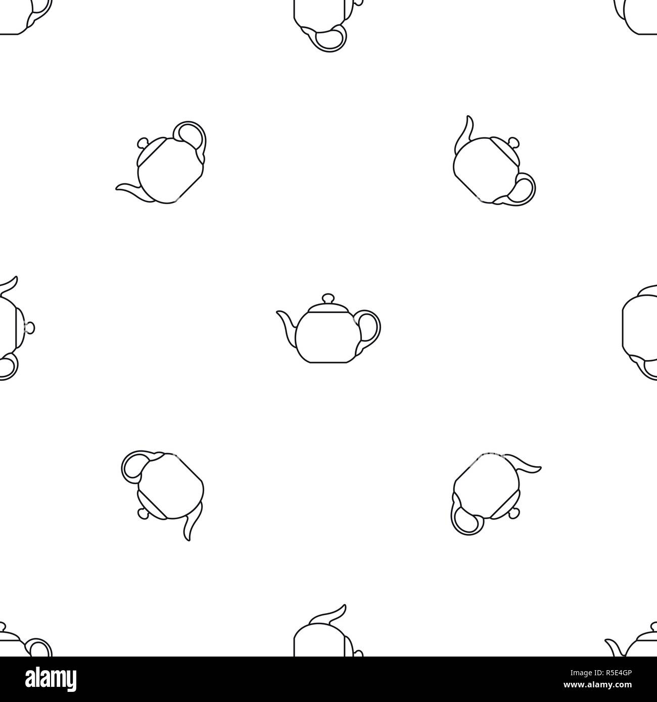 Big teapot pattern seamless vector repeat geometric for any web design ...