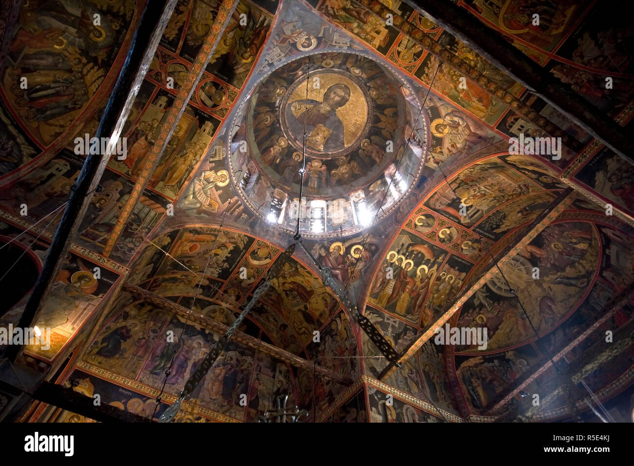 Greece, Thessaly, Meteora, Holy Monastery of Great Meteoron Stock Photo ...