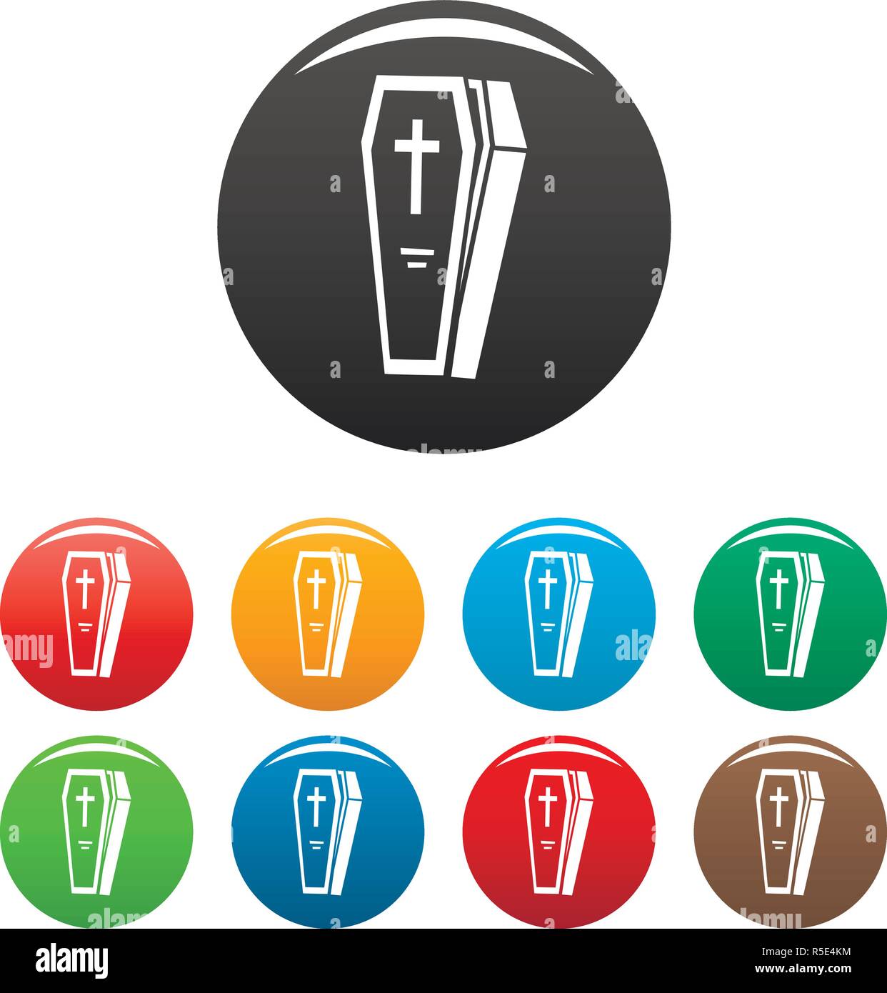 Coffin icon. Simple illustration of coffin vector icon for web design ...